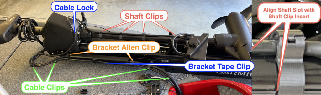 Force Cable Minders - Garmin Livescope cable minder